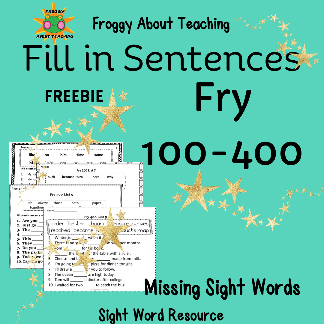 Fill in Sentences Fry 400