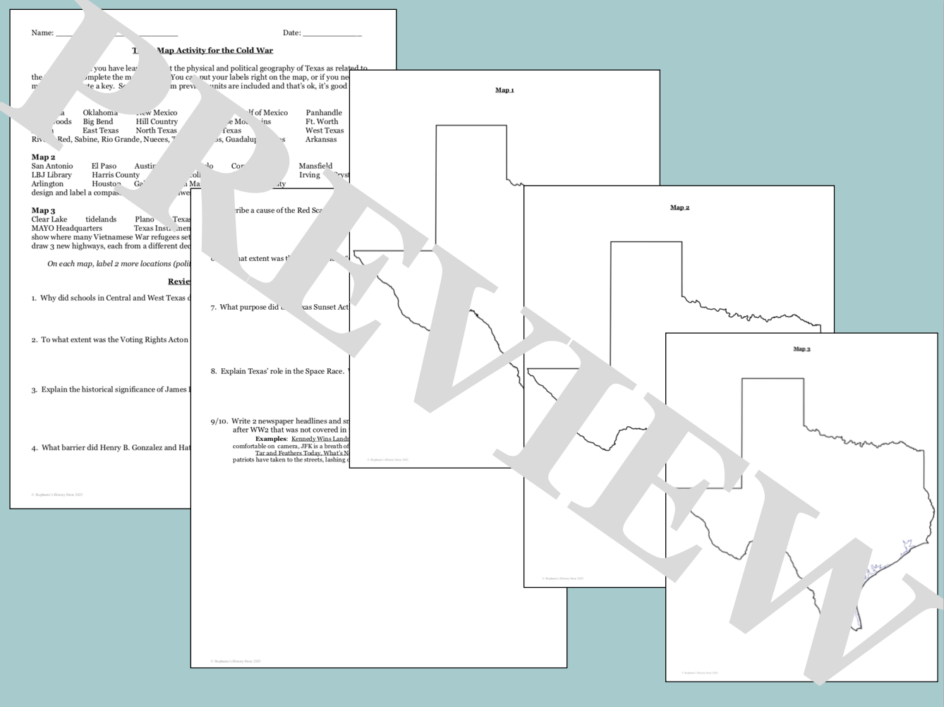 Cold War Map - Amped Up Learning