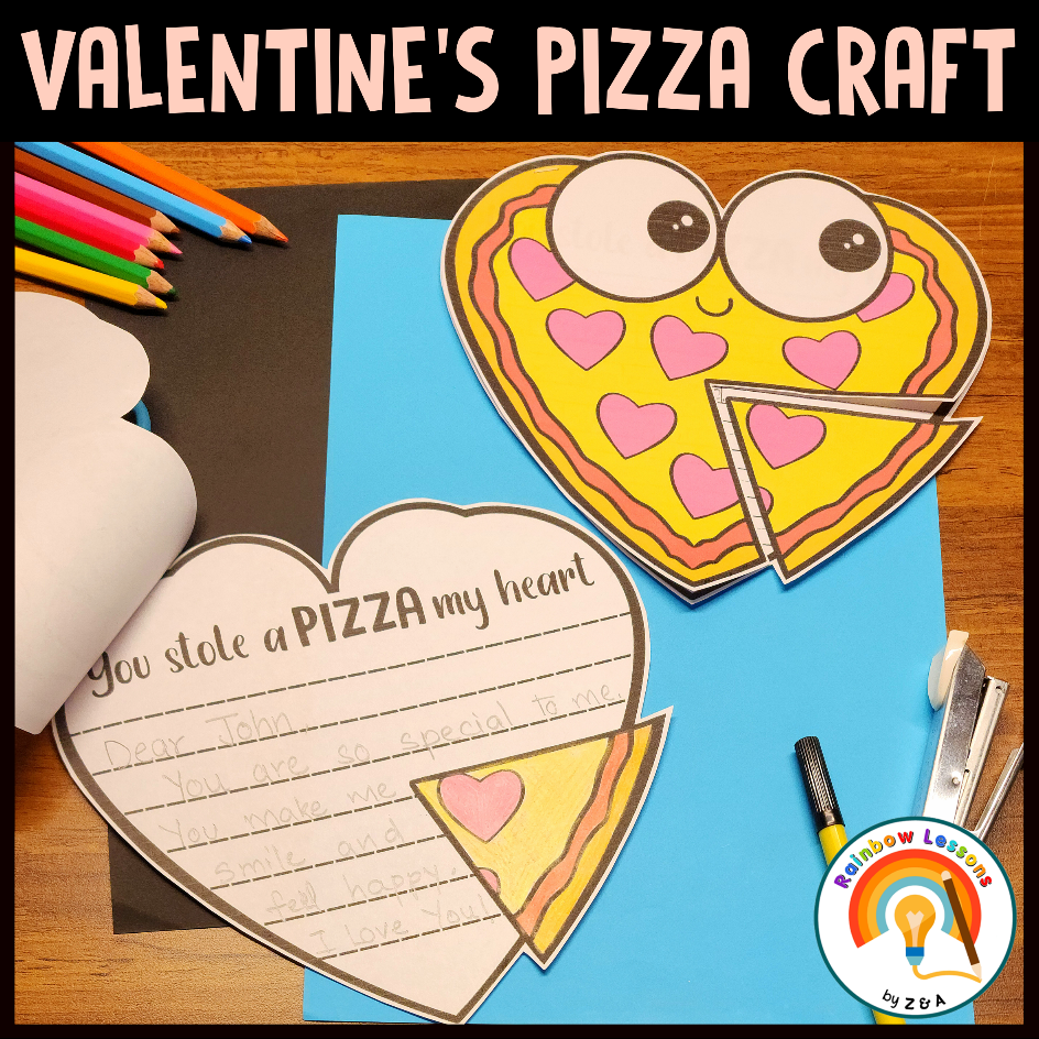 Valentines Day Pizza Writing Craft | Valentines Writing Activities ...
