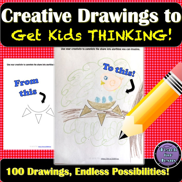 Critical Thinking Activity and Creative Drawings -- Includes 100 ...