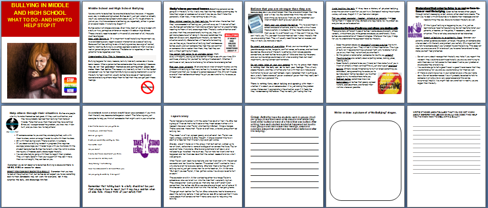 Bullying in Middle and High School - Amped Up Learning