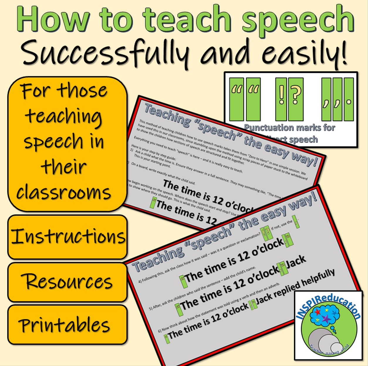 Direct Speech - How to teach direct speech effectively, including ...