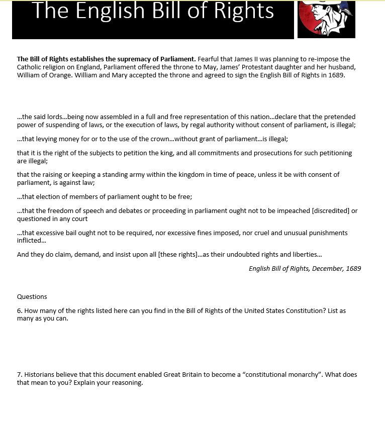 DBQ The Development of Democracy in Colonial America - Amped Up Learning