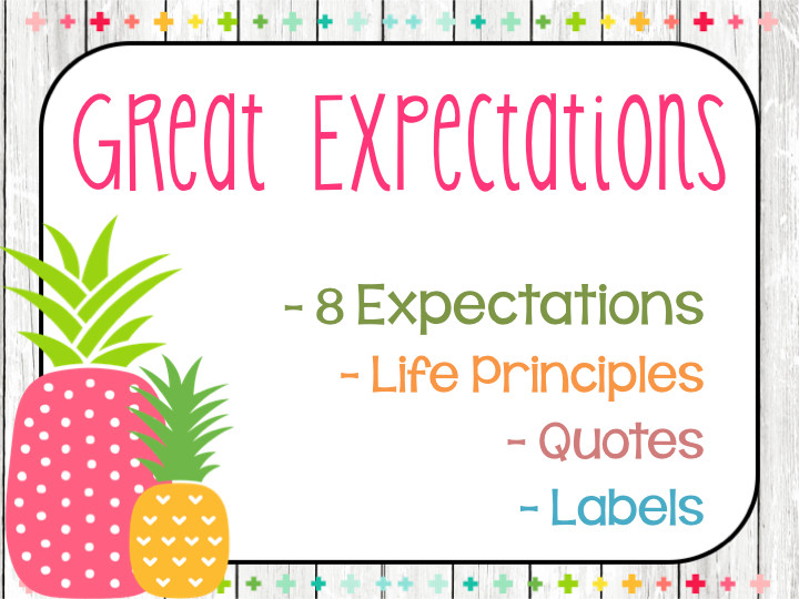 Great Expectations Classroom Culture Resources (pineapple theme ...