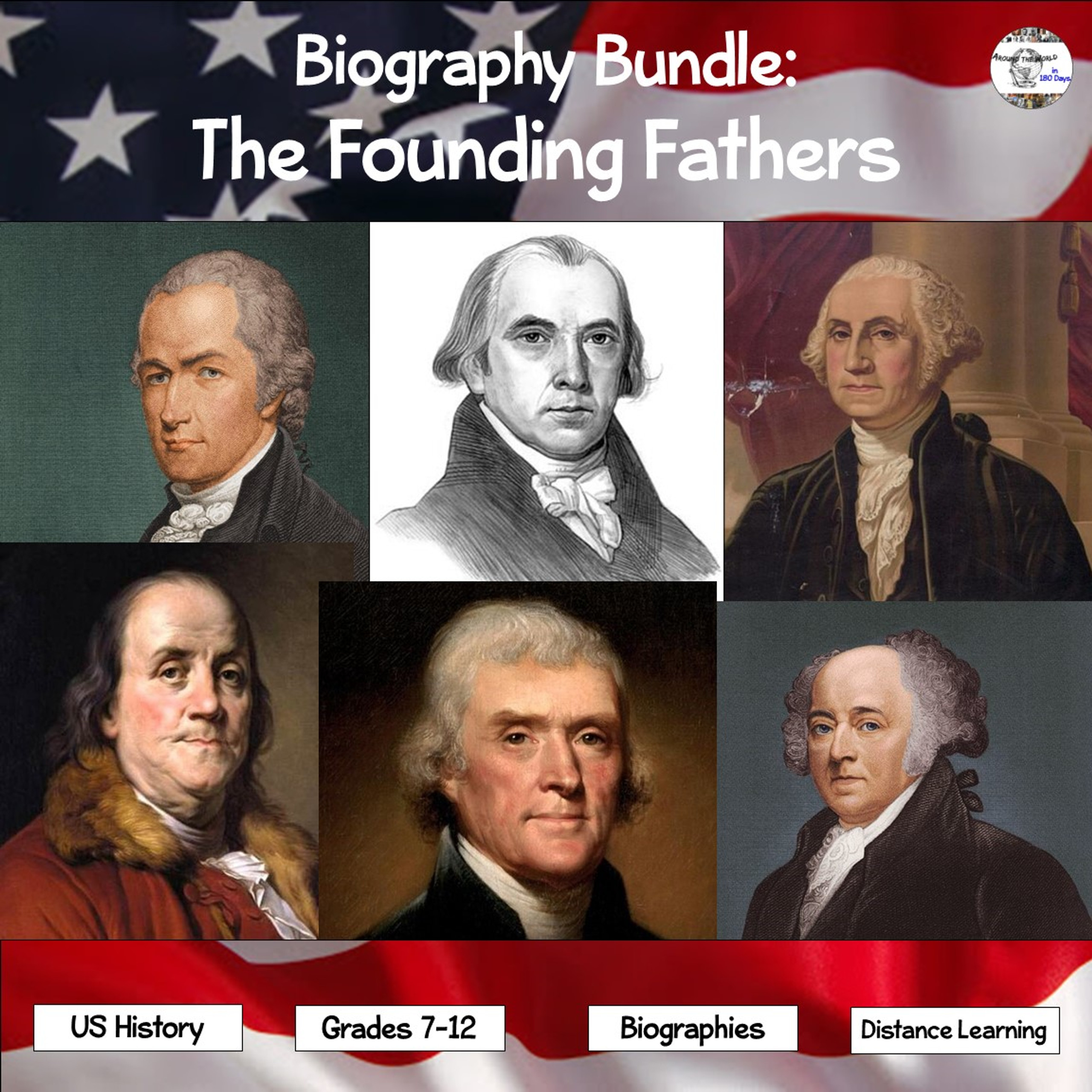 Biography Bundle: The Founding Fathers (Distance Learning Option ...