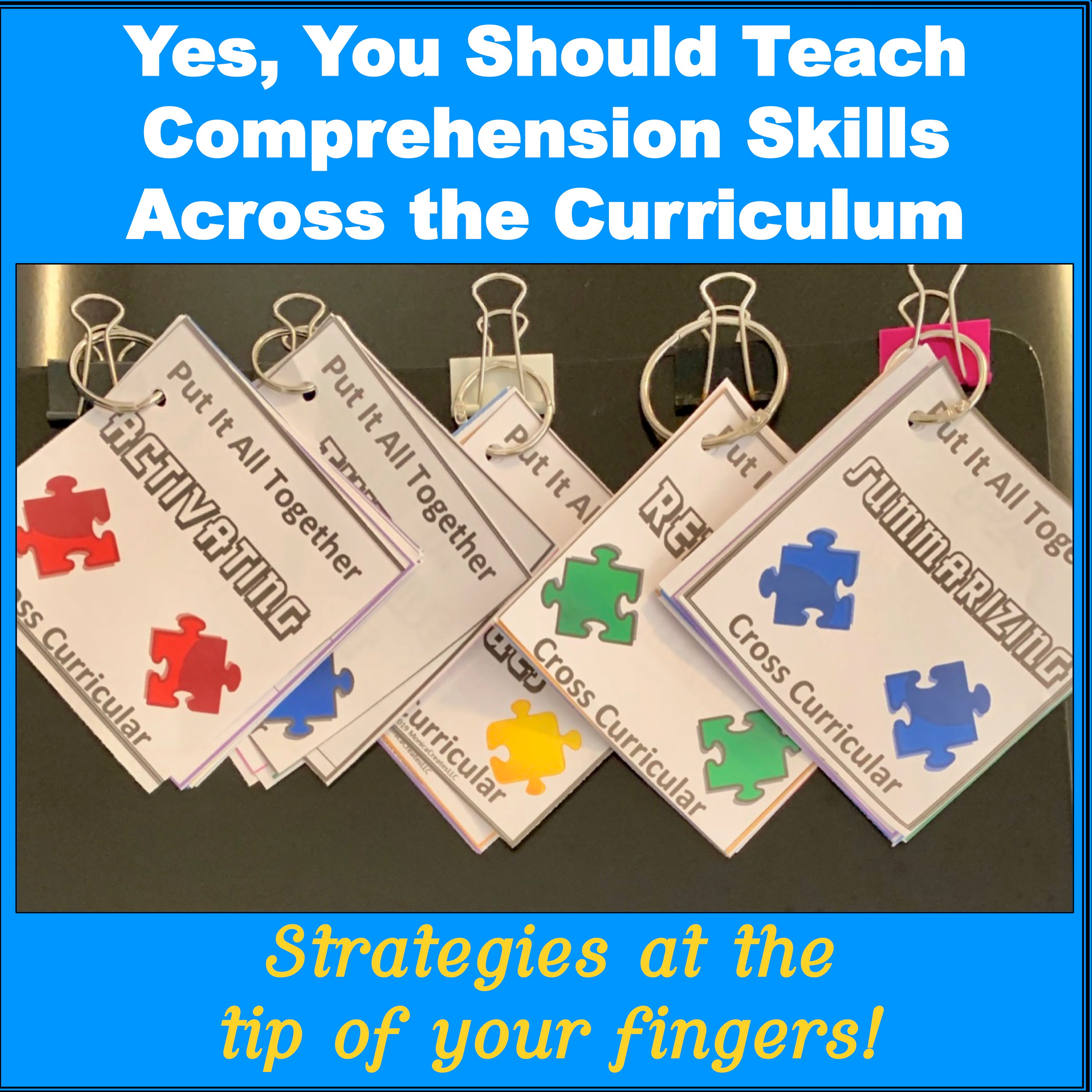 BUNDLE: Comprehension 6 Strategies -Cross Curricular - Teacher Task ...