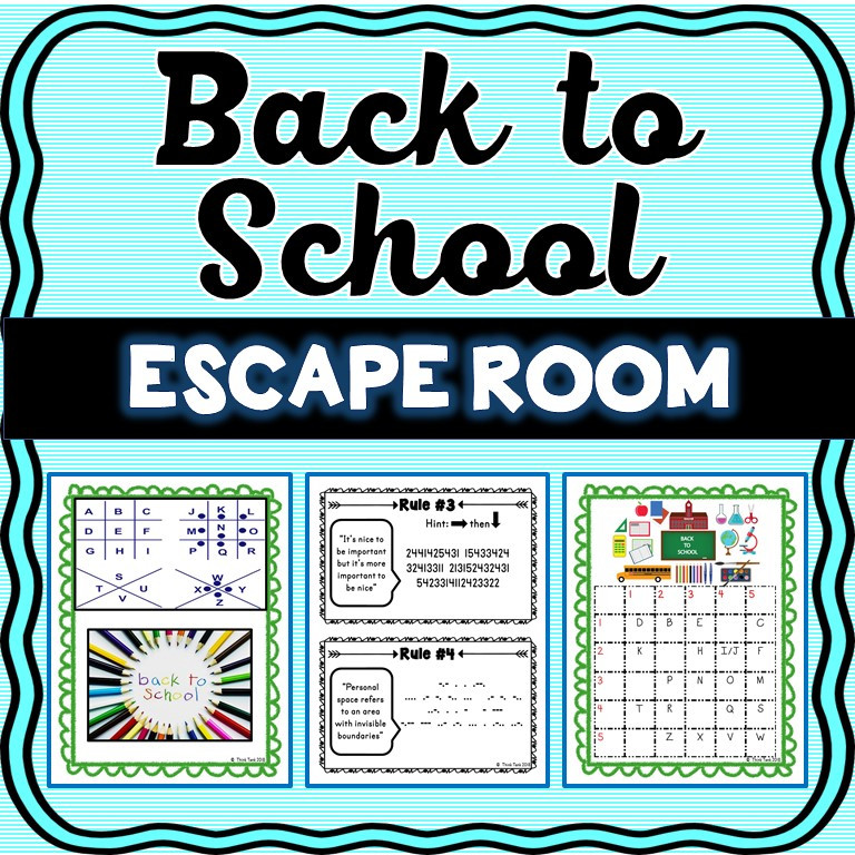 Back to School Escape Room - Classroom Rules - Amped Up Learning