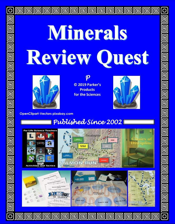 Minerals Review Quest Worksheet - Amped Up Learning