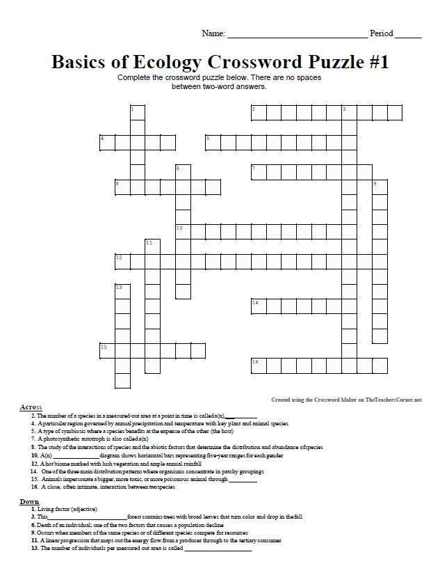 Ecology Test - Amped Up Learning