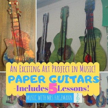 PAPER GUITARS- a 5 Lesson Music Guitar Anatomy Unit - Amped Up Learning