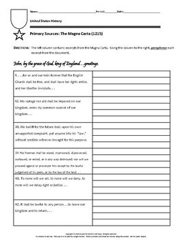Magna Carta Lesson - Amped Up Learning