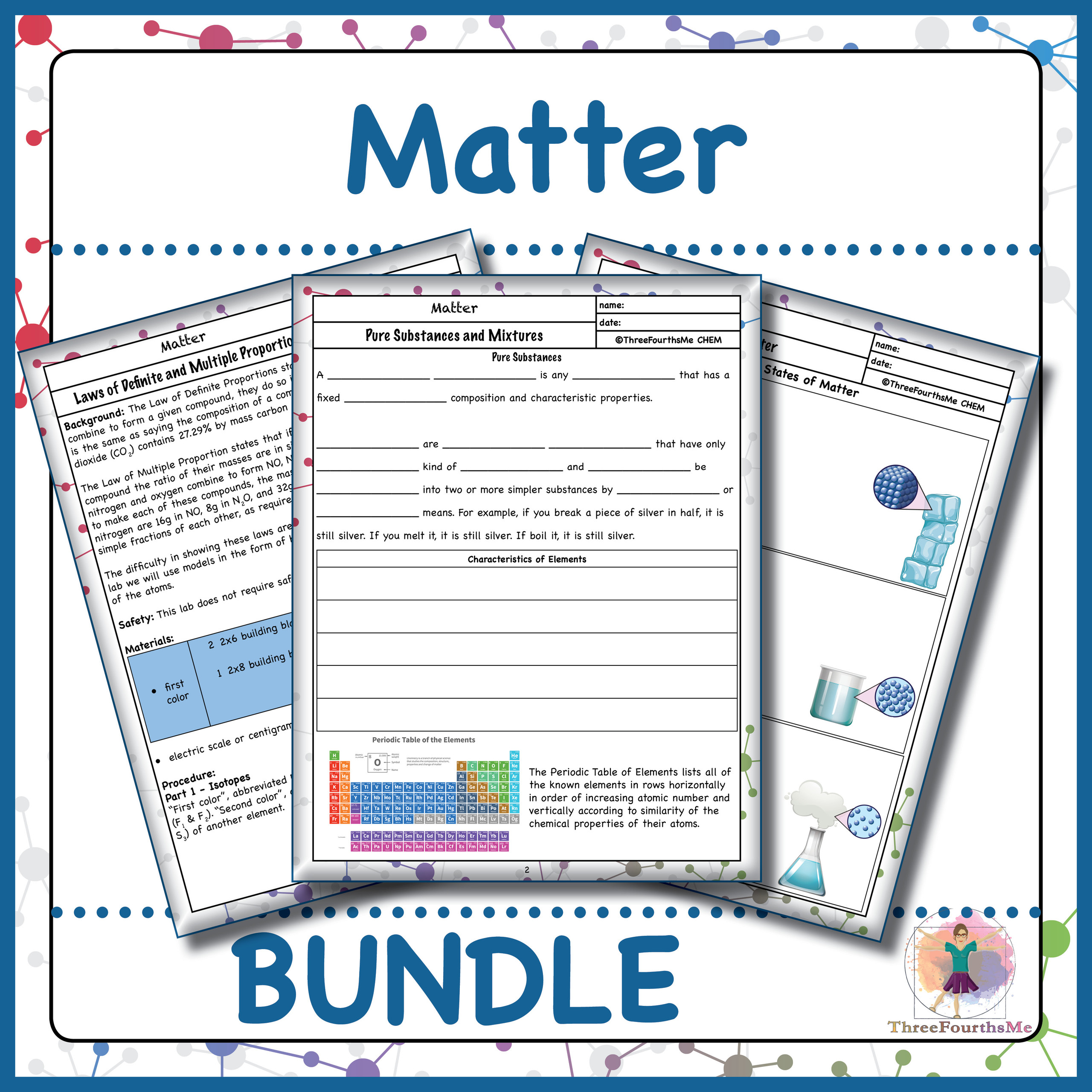 Physical Science / Chemistry Matter Bundle - Amped Up Learning