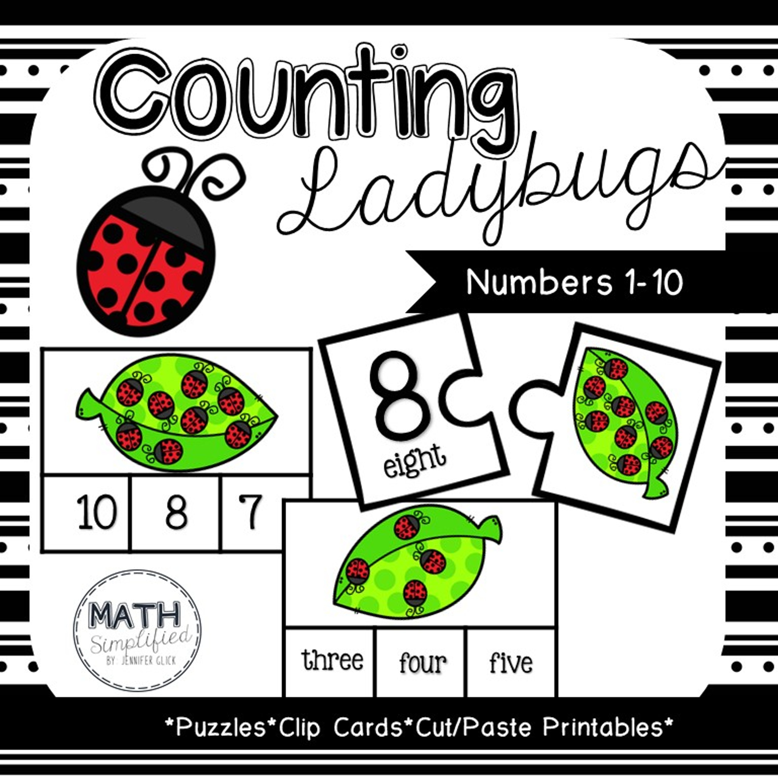 Counting Ladybugs: Number Recognition and Number Words - Amped Up Learning