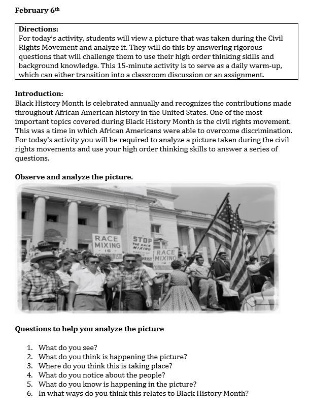 Historical Theater: Civil Rights Movement - Amped Up Learning