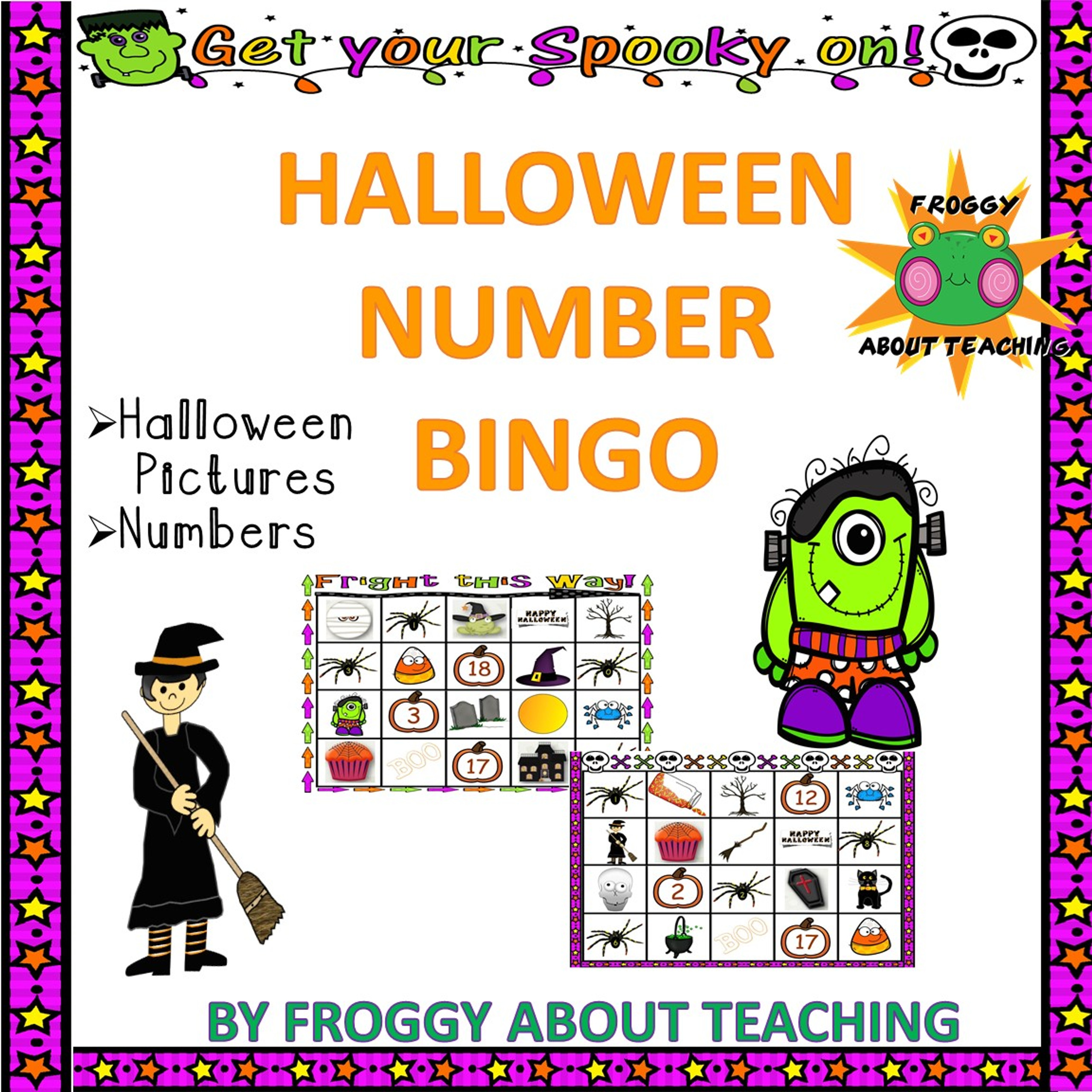 Halloween Number Bingo - Amped Up Learning