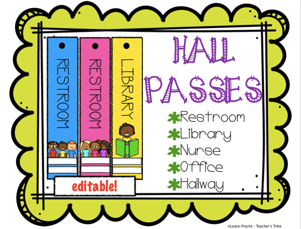 Hall Passes - Amped Up Learning