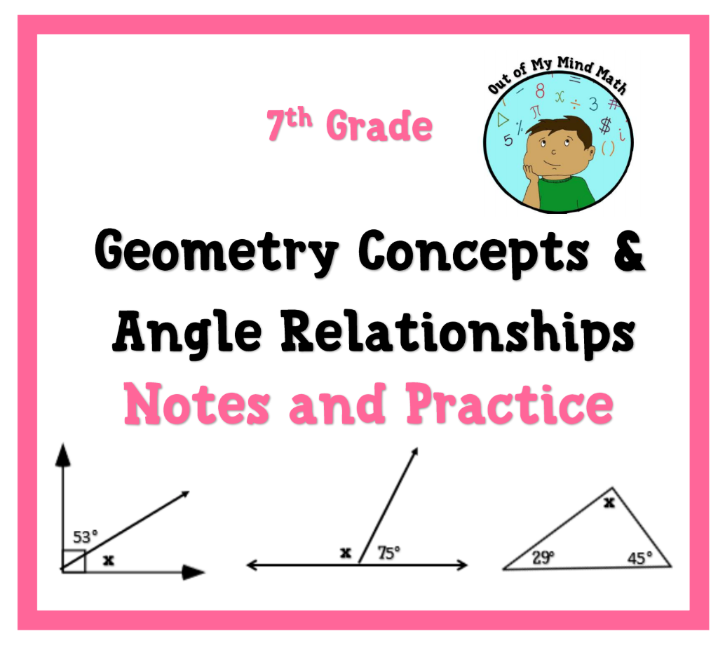 Geometry Concepts & Angle Relationships Bundle