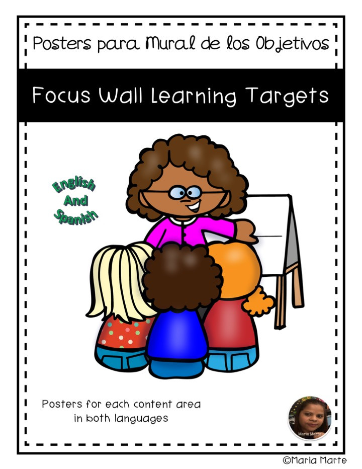 Focus Wall Learning Targets - Bilingual - Amped Up Learning
