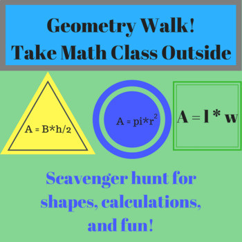 Geometry Walk for Taking Math Outside and Measuring Fun - FREE - Amped ...