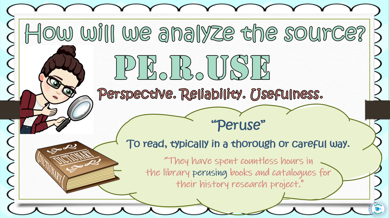 Source Analysis - Thinking Like a Historian - class presentation PPT ...