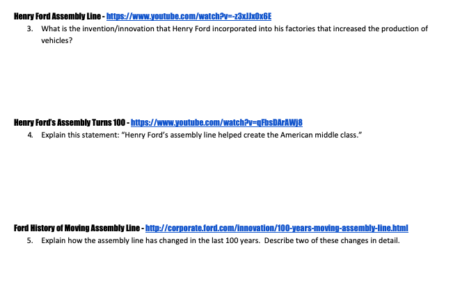 Henry Ford and the Assembly Line - Amped Up Learning