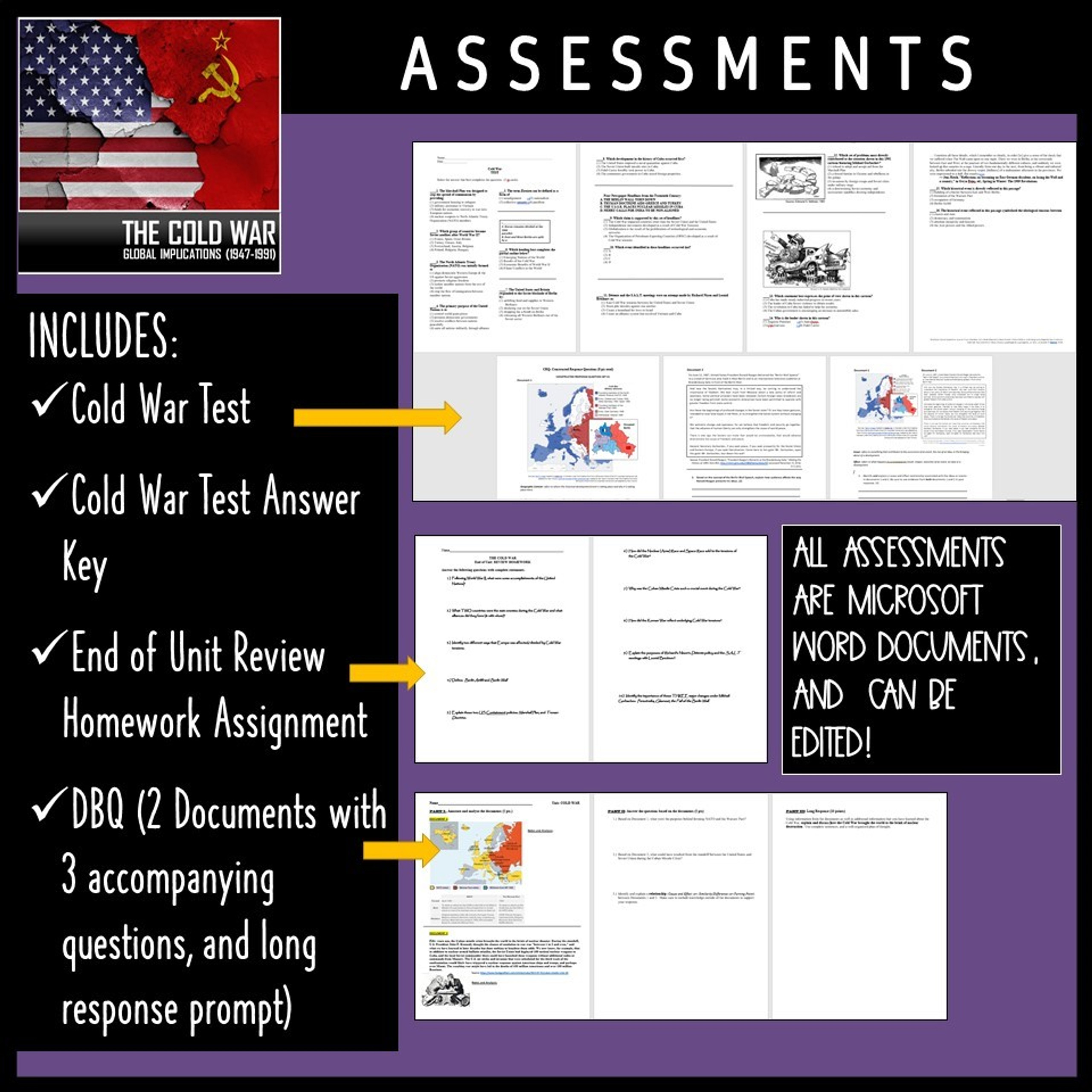 Cold War Unit Bundle! (Guided Notes, Teacher Guide, Test, Prezi: US ...
