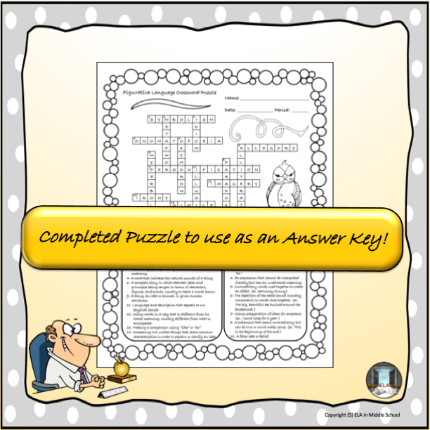 Figurative Language Crosswords (and Doodles!)! - Amped Up Learning