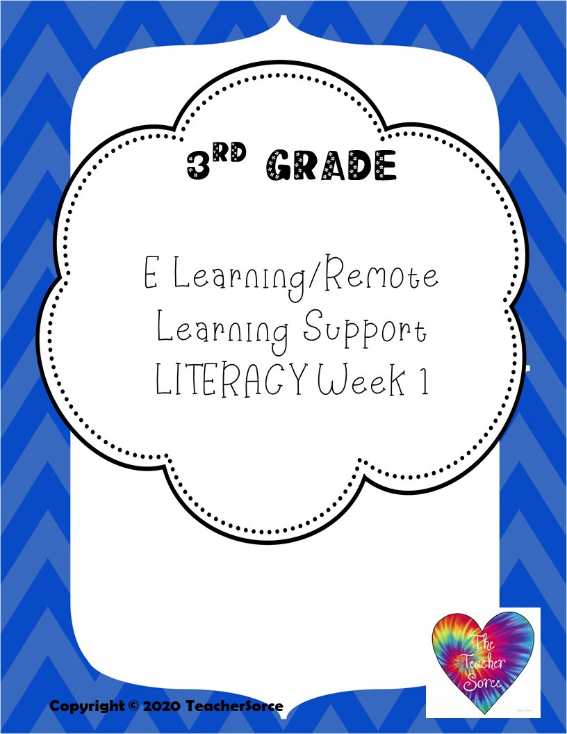 3rd Grade Literacy Activities Week 1 - Amped Up Learning