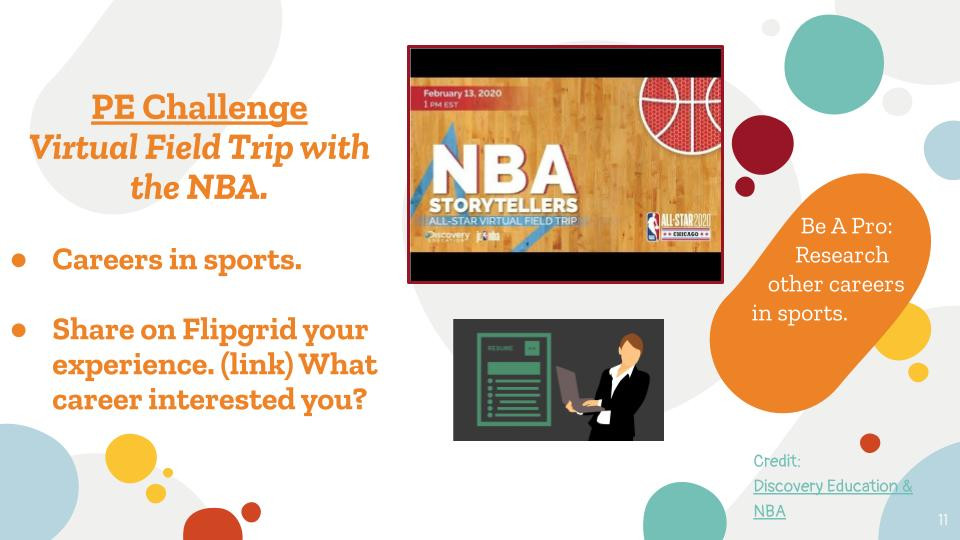 PE Challenges - Digital Learning - Amped Up Learning