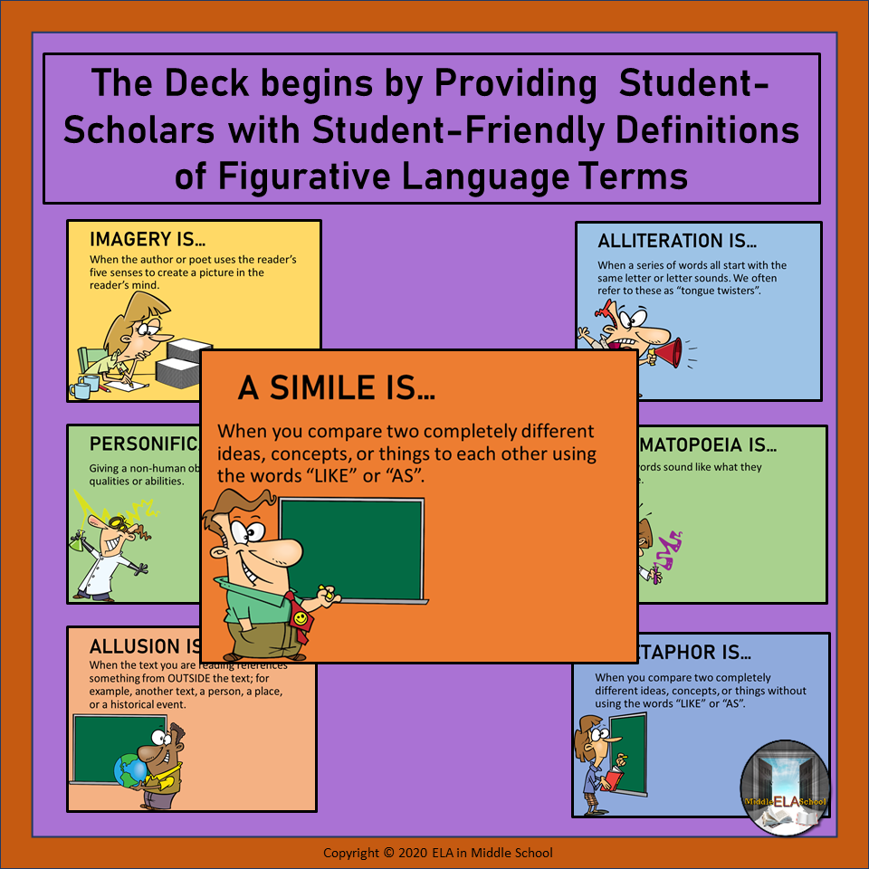 Figurative Language BOOM! Cards - Amped Up Learning