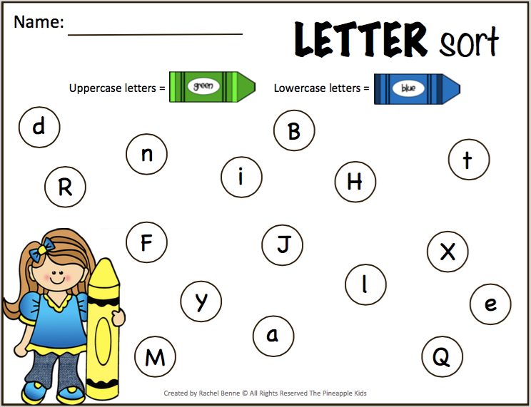 Letter Recognition - Color By Letter - FREE