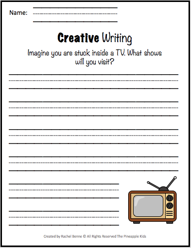 Creative Writing Prompts and Handwriting Paper