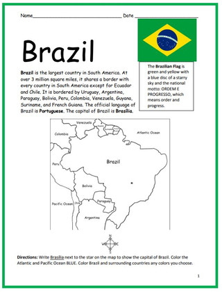 South American Color and Learn Bundle - Amped Up Learning