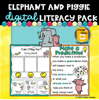 Elephant and Piggie K-2 Literacy Pack|Distance Learning|Work At Home Packet