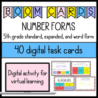 5th Grade Rounding Decimals Digital Boom Cards for Distance Learning