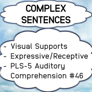 Understand Complex Sentences, Speech Therapy, Language Therapy