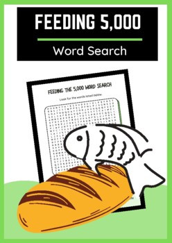 Jesus Feeds the 5,000 People Miracle | Bible Word Search
