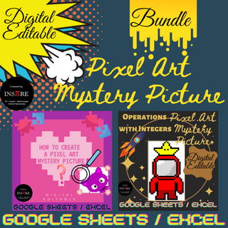 How to create a Pixel Art Mystery Picture + Spaceman Operations with ...