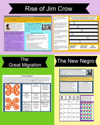 Harlem Renaissance Activity Escape Room Digital Breakout Distance Learning