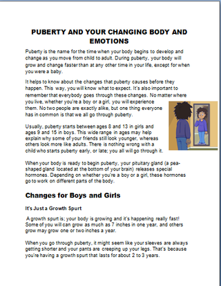 Puberty- Your Changing Body and Emotions - Amped Up Learning
