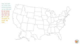 United States Digital Map-Making Activity for Google Slides