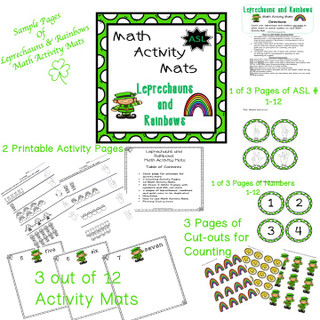 St. Patrick's Day Math Review with BONUS ELA Activities