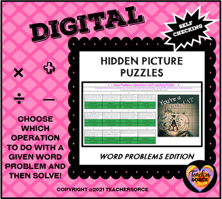 Word Problems- Addition, Subtraction, Division and Multiplication ...