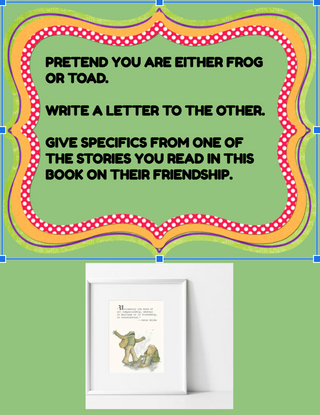 FROG & TOAD ARE FRIENDS READING & ACTIVITIES UNIT