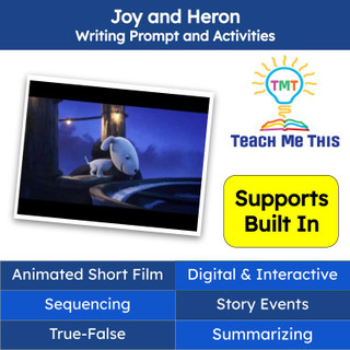 Writing Prompt and Activities: Joy and Heron Animated Short Film