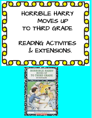 Horrible Harry Moves Up to 3rd Grade Reading Activities