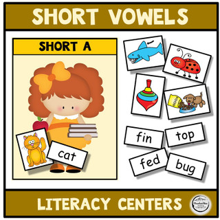 Short Vowels Literacy Centers
