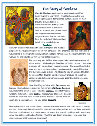 The Story of Sundiata + Assessments - Amped Up Learning