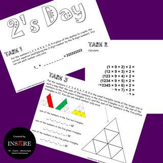 FREE TwosDay Math Challenge 2s Day Twos Day Two's Day Activities 2's ...