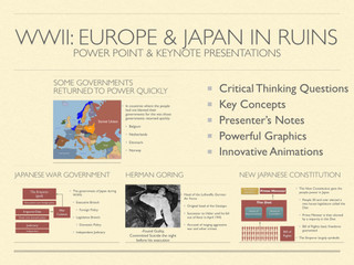 WWII Europe and Japan In Ruins History Presentation